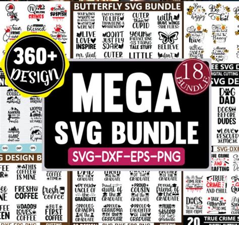 10000 Mega Svg Bundle T Shirt Designs Svg Svg Files For Cricut