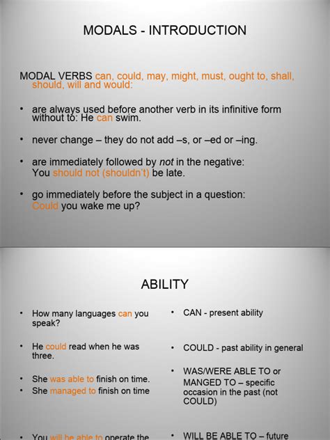 Modals Of Ability Pdf Language Families Semantic Units