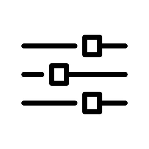 Equaliser Icon Vector Symbol Design Illustration 26333547 Vector Art At