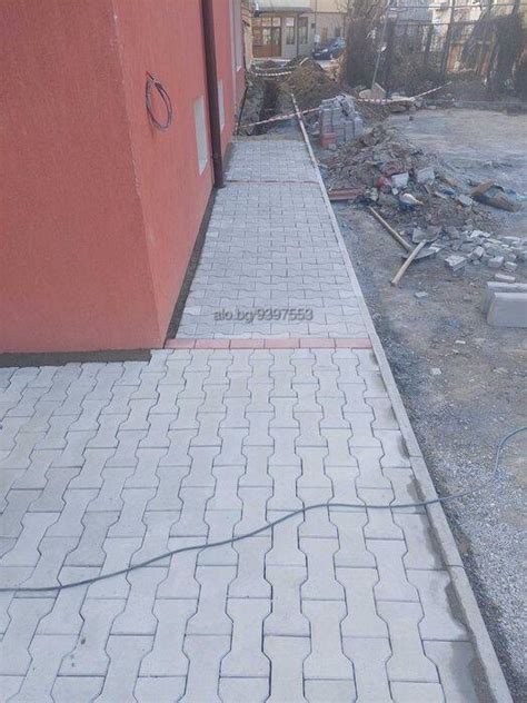 Демонтаж и монтаж тротоарни плочки бордюри павета Строителни услуги София Ние ⚒️строи