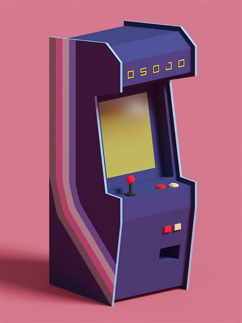 Lowpoly Arcade Game Cabinet Arcade Games Retro Arcade Arcade