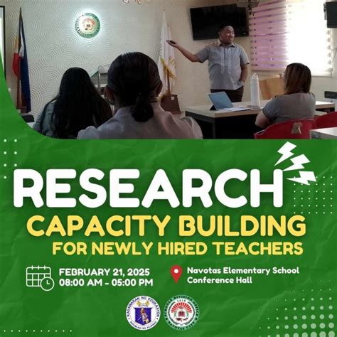 Research Capability Building For 115 Newly Hired Teachers Sdo Navotas