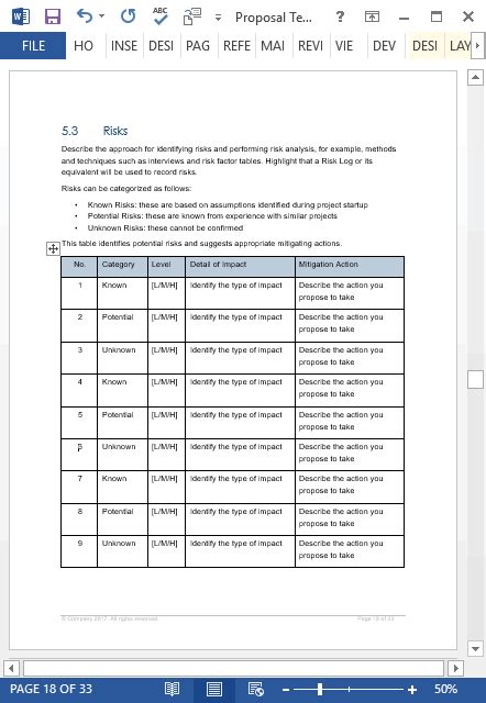 Proposal Templates 10 X Ms Word Designs 2 X Excel Spreadsheets