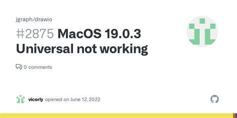 Macos Universal Not Working Issue Jgraph Drawio Github