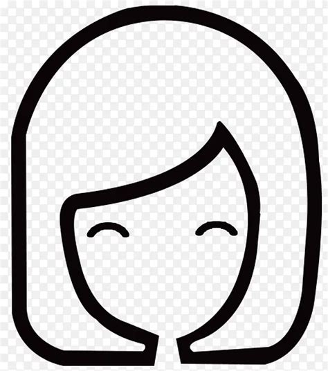 卡通线条女孩头png图片素材下载 图片编号qemrjnmz 免抠素材网