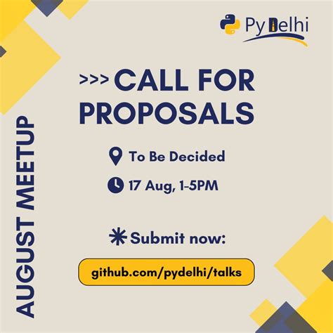 Pydelhi On Linkedin Call For Speakers For Aug Meetup Is Open Now 🚀 📅 17 Aug 2024 📍