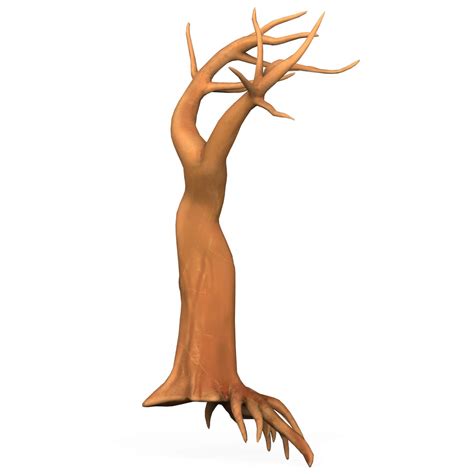 Cartoon Tree Trunk 04 3d Model By Treeworld3d