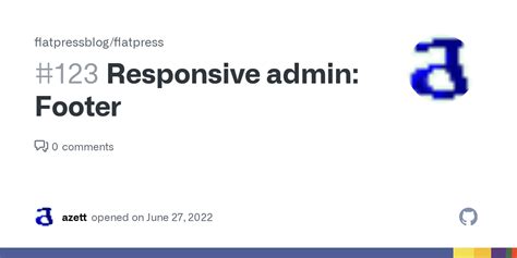 Responsive Admin Footer Issue Flatpressblog Flatpress Github