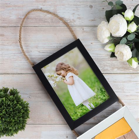 4x6 Collage Hanging Picture Frames Set Of 2 Black And White Wall