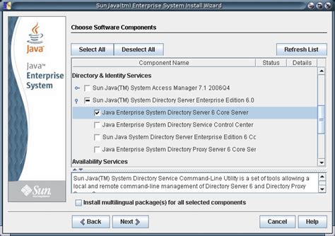 Software Installation Sun Java System Directory Server Enterprise