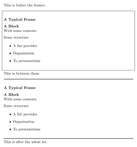 How To Clearly Demarcate Frame Slide Content When Using Article Class