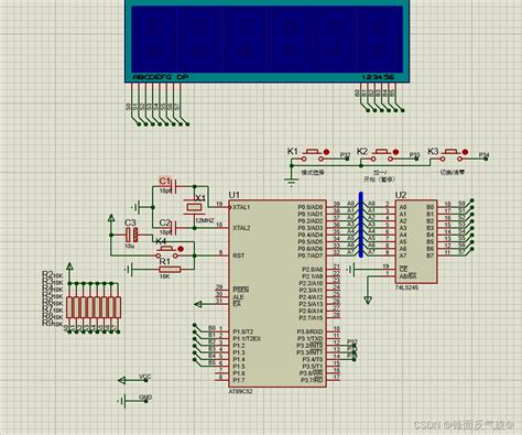 基于8051单片机实现电子时钟数字秒表设计简易秒表设计单片机 Csdn博客
