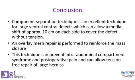 Component Separation Technique For A Very Large Abdominal Wall Hernia Pdf