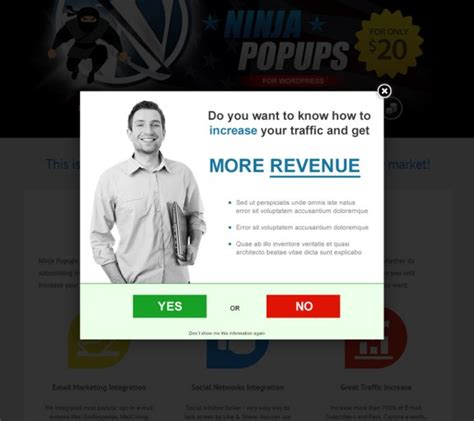Ninja Popups Demo Popup For Wordpress Popups For Wordpress Ninja