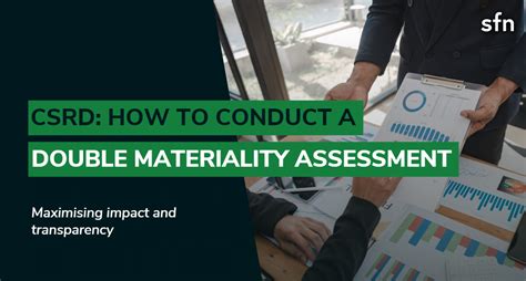 How To Conduct A Double Materiality Assessment For The Csrd