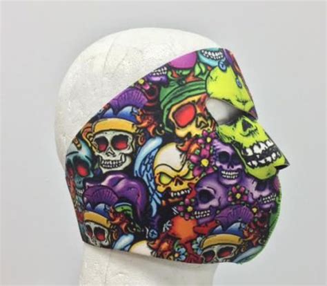 Sell Color Skull Neoprene Ski Mask Full Motorcycle Biker Face Mask