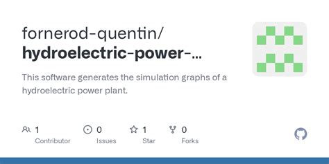 Github Fornerod Quentinhydroelectric Power Plant Simulation This Software Generates The
