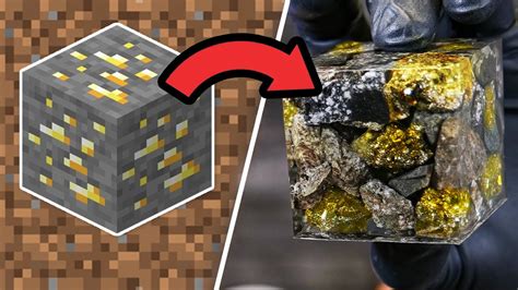 Minecraft Gold Ore Block