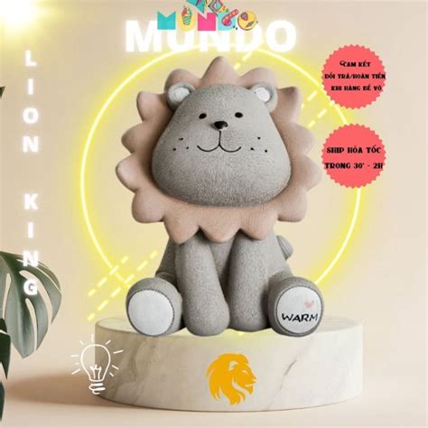 Tô Tượng Thạch Cao Vua Sư Tử Cute Size Xxl Tượng Thạch Cao Mundo Lazadavn