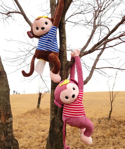 [당일배송]원숭이 인형 휴지걸이 티슈 케이스 두루마리 거치대 화장지 홀더 에이블리