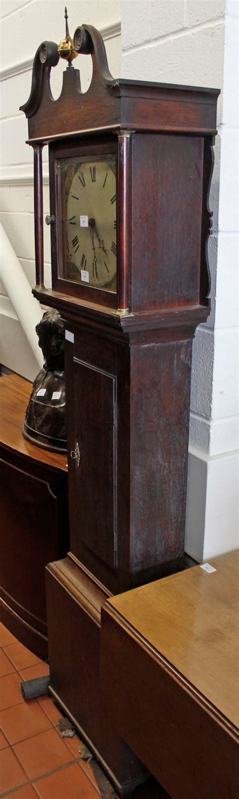 Bonhams An Oak Longcase Clock