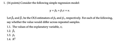 Solved 1 16 Points Consider The Following Simple