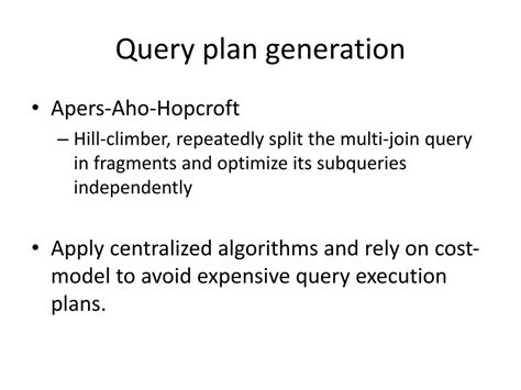ppt distributed query processing powerpoint presentation free