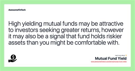 Mutual Fund Yield AwesomeFinTech Blog