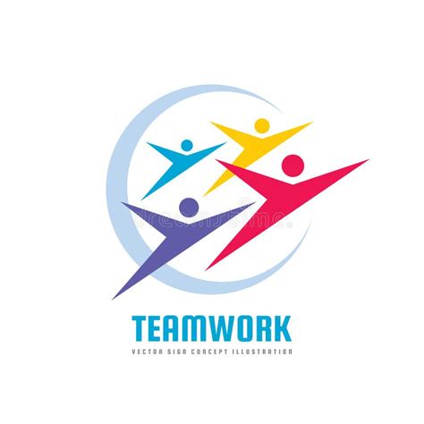 配合商标模板创造性的例证 人小组标志 社会媒介标志 友谊配合概念 向量例证 插画 包括有 飞行 友谊 99575449