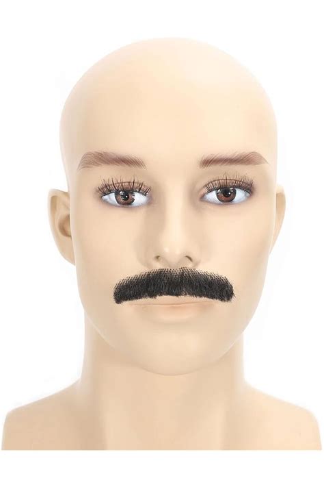 Adytom Natural Black 100 Handknoted Synthetic Hair Realistic False