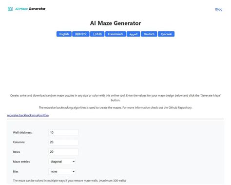 Ai Maze Generator Ai Tool Details And Features
