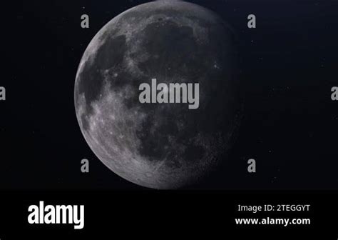 Ultra Realistic Moon Is Slowly Rotating Around Its Axis Realistic