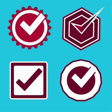 Premium Vector Vector Set Check Marks Or Ticks Tick Symbol Grunge Check Mark Illustration