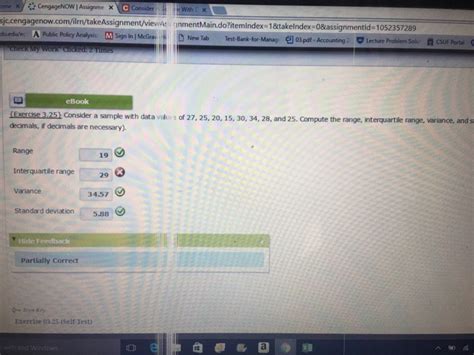 Solved Consider A Sample With Data Values Of 27 25 20 15 Chegg