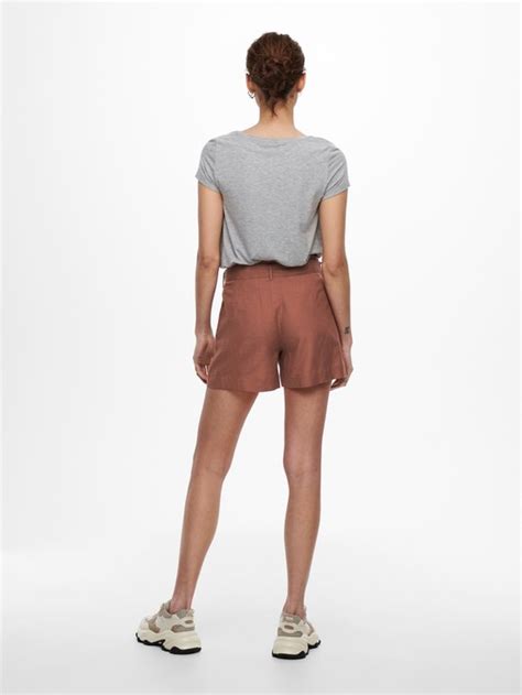 Only Onlviva Life Hw Belt Shorts Pnt Noos Dames Maat 38