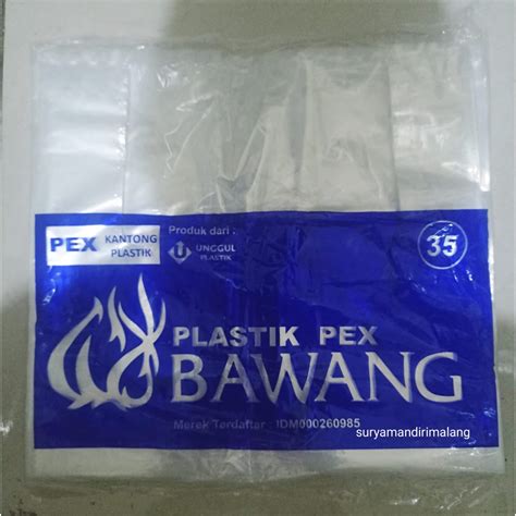 Jual Kantong Kresek Bening Transparan Pex Bawang Untuk Resto Cafe