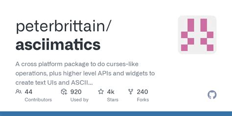 GitHub Peterbrittain Asciimatics A Cross Platform Package To Do Curses Like Operations Plus