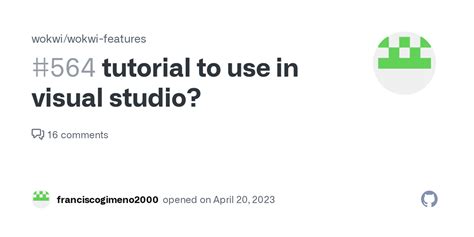 Tutorial To Use In Visual Studio Issue Wokwi Wokwi Features Github