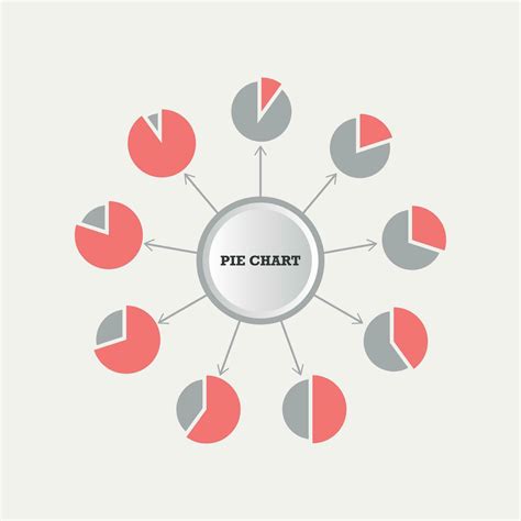 Outline Circular Infographic With Central Element Chart Diagram Scheme Graph With Steps