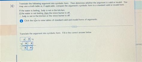 solved translate the following argument into symbolic form
