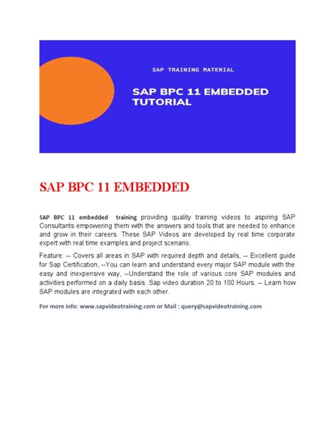 Sap Bpc 11 Pdf