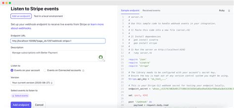 How To Add Webhook Endpoint For Recurring Payments In Better Payment