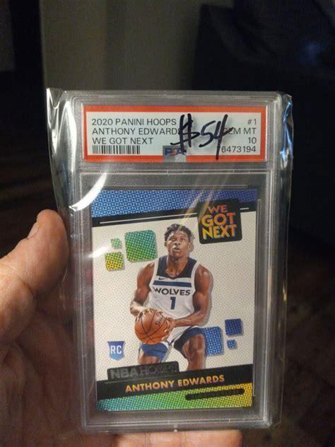 Anthony Edwards 2020 Hoops 1 We Got Next Psa 10 Price Guide Sports