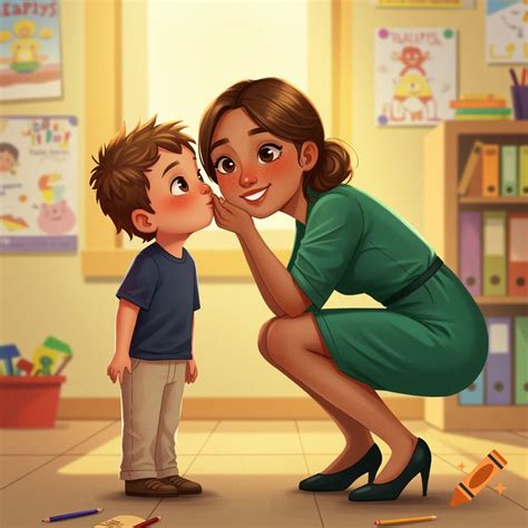 An Illustration Of A Young Girl With Curly Hair Reaching Out To People
