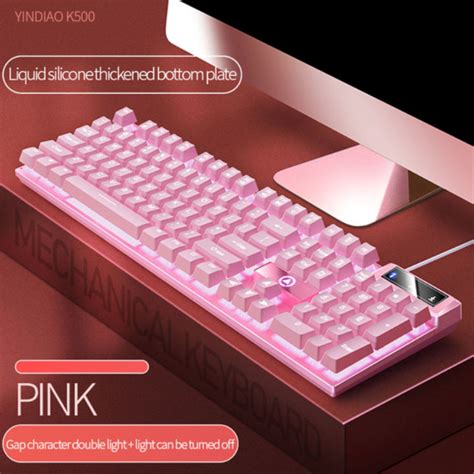 Kokko K500 104 Keys Gaming Keyboard Wired Color Blocking Backlight