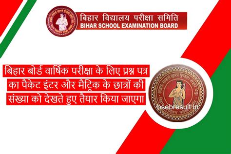 Bseb Exam Question Paper 2025 बिहार बोर्ड वार्षिक परीक्षा के लिए प्रश्न पत्र का पैकेट इंटर और