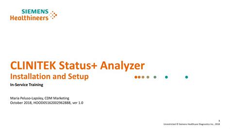 Pdf Clinitek Status Analyzer Dokumentips