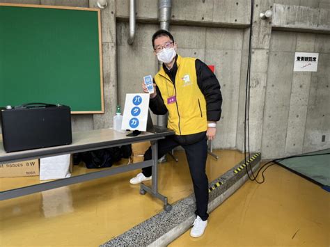 秋田ノーザンハピネッツの試合会場で「がん検診」と「お口の健康」をprしました！｜秋田健 － ここから始める健康寿命日本一！