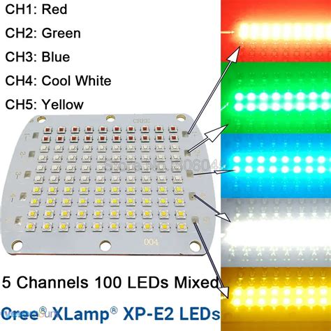 Cree XPE XP E LEDs Channel RGBW High Power LED Emitter Light Red Green Blue White WW