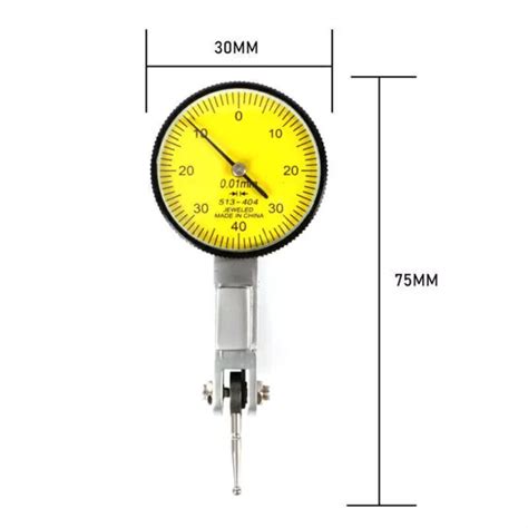 0 0 8MM DIAL TEST Indicator 0 01mm Precision Dovetail Rails Lever Test 11 09 PicClick UK